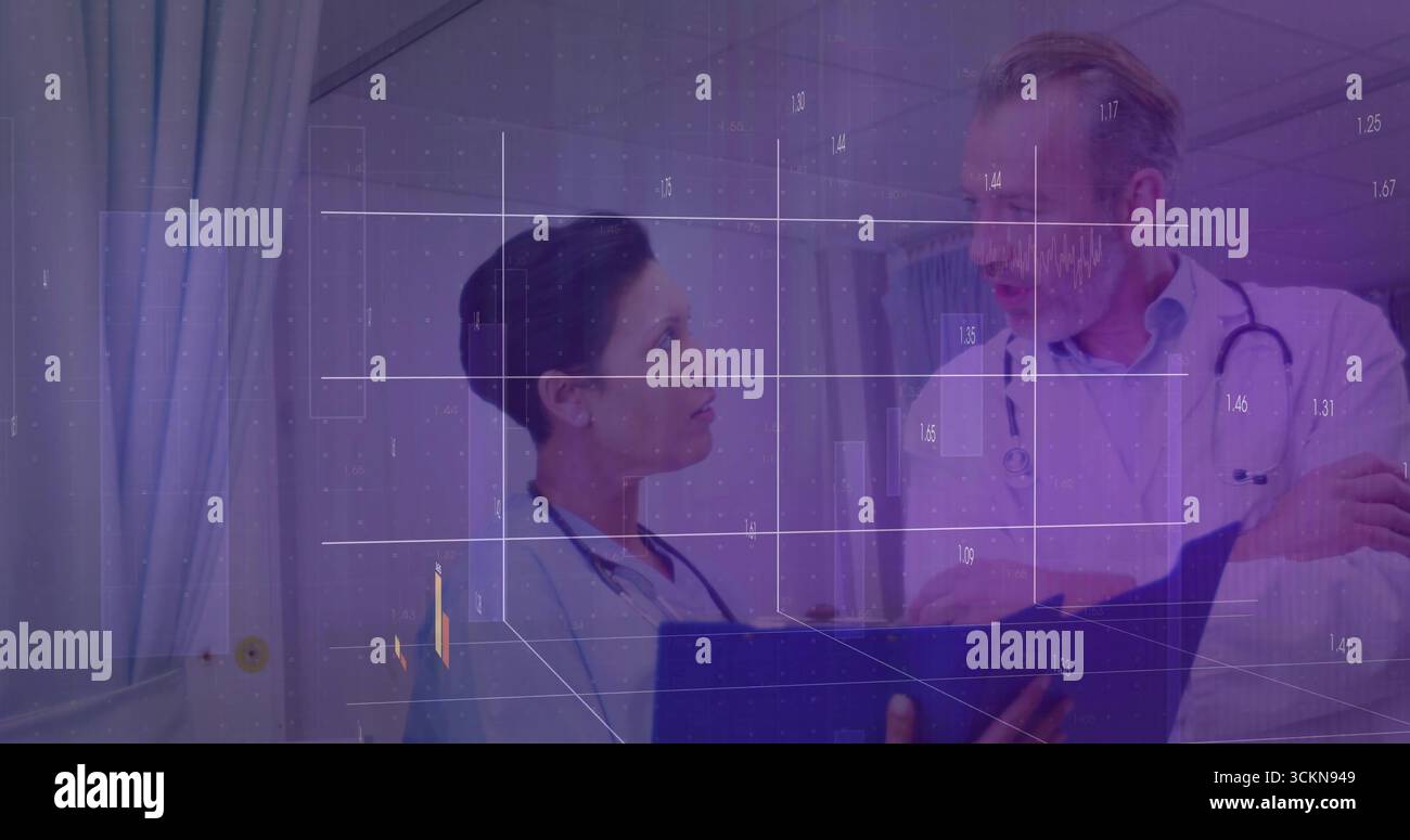 Female doctor reviewing medical details hi-res stock photography and ...