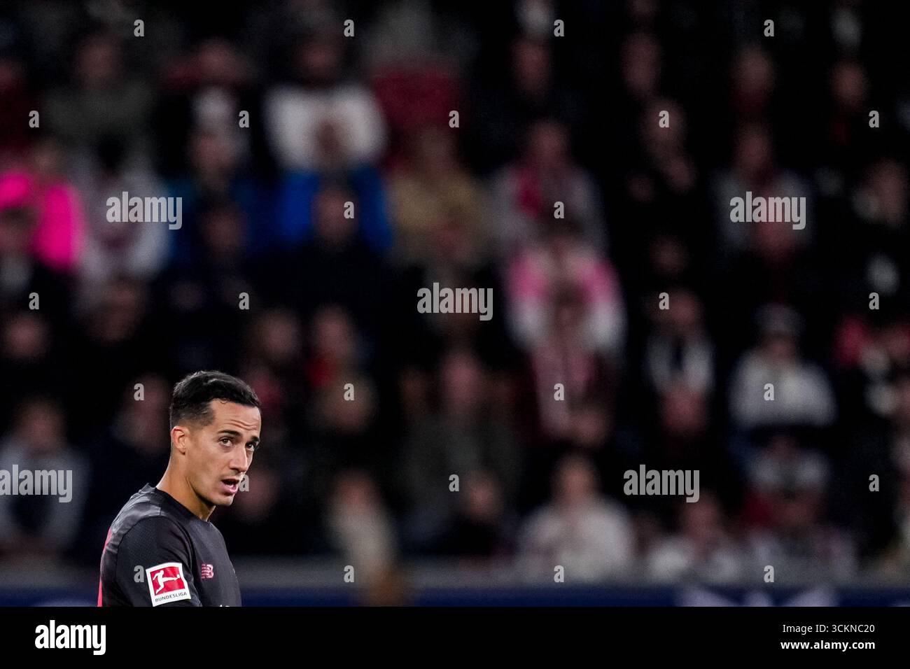 LEVERKUSEN, GERMANY - SEPTEMBER 12: Lucas Vazquez of Bayer 04 ...