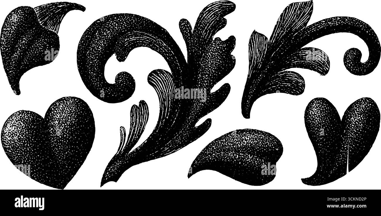 Intricate design featuring curved Cut Out Stock Images & Pictures - Alamy