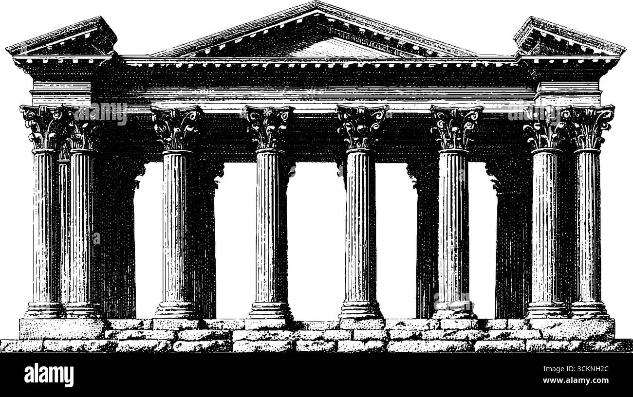 Historical edifice Stock Vector Images - Alamy