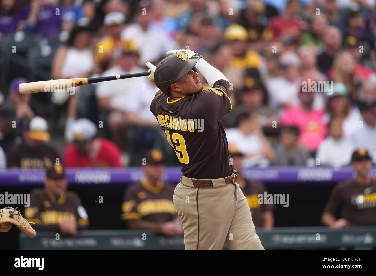 San Diego Padres third baseman Manny Machado (13) in the second inning ...