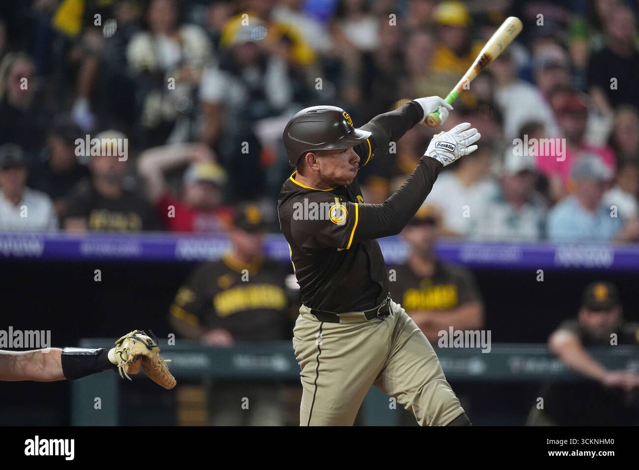 San Diego Padres catcher Freddy Fermin (54) in the fifth inning of a ...