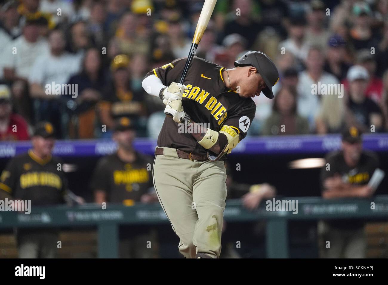 San Diego Padres third baseman Manny Machado (13) in the fifth inning ...