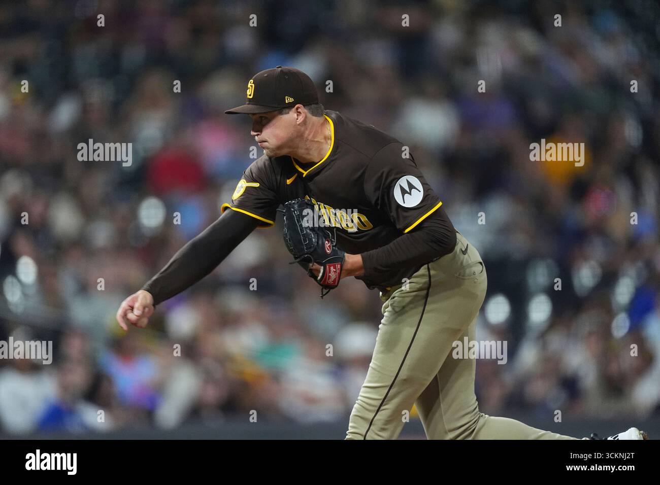 San Diego Padres relief pitcher Mason Miller (22) in the seventh inning ...