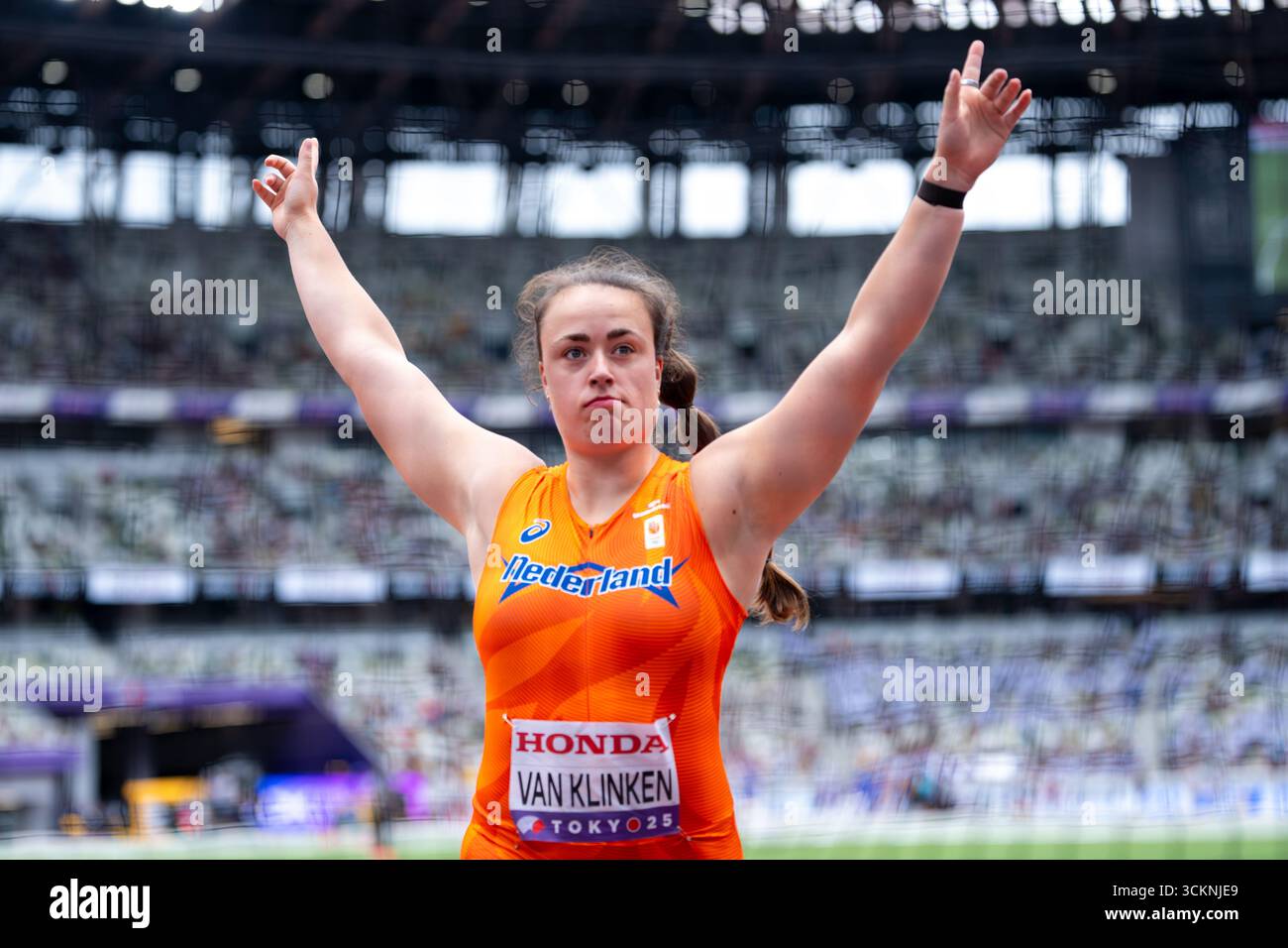 TOKYO, JAPAN - SEPTEMBER 13: Jorinde van Klinken of the Netherlands ...