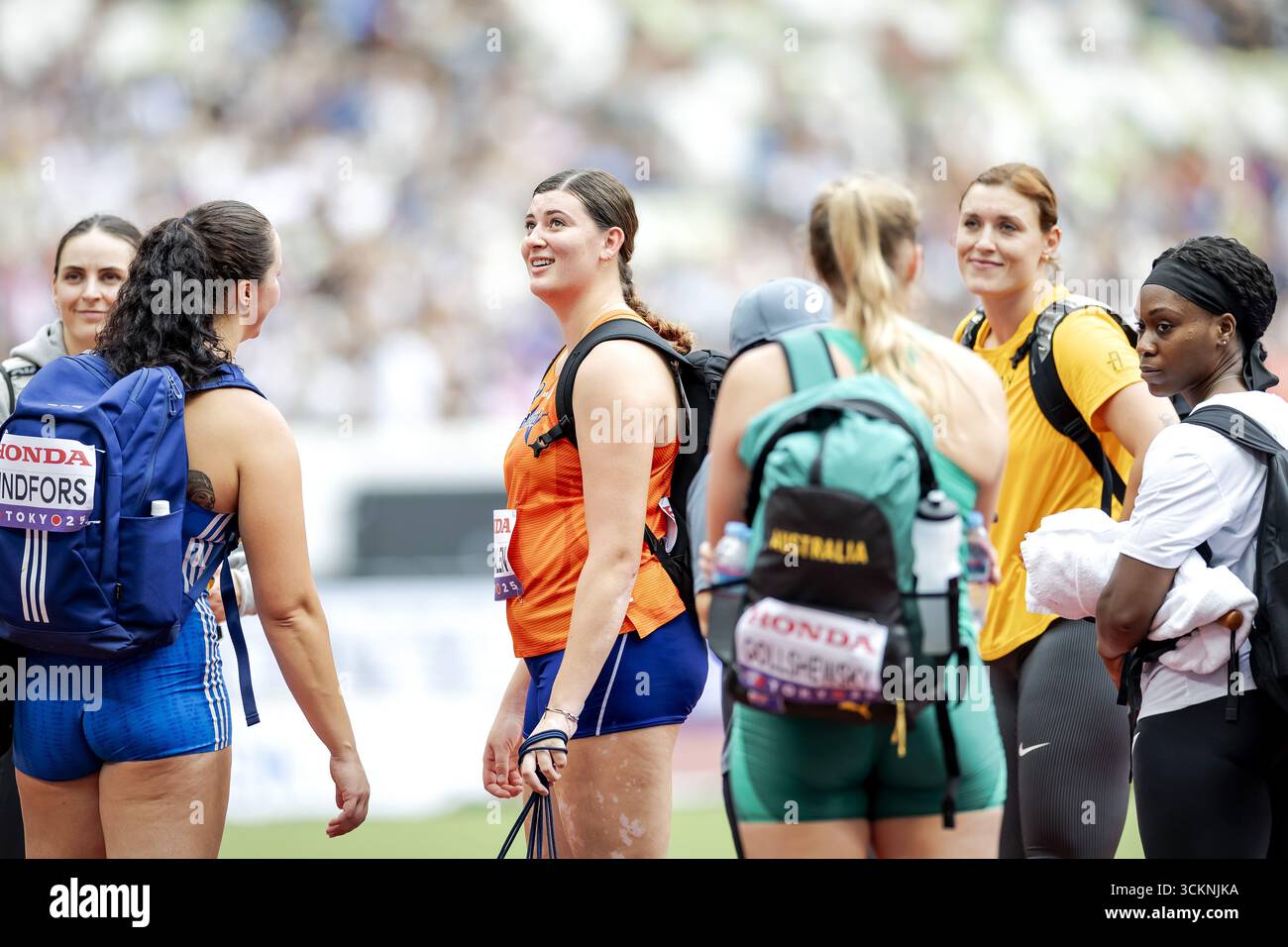 TOKYO - Alida van Daalen in the discus throw at the World Athletics ...