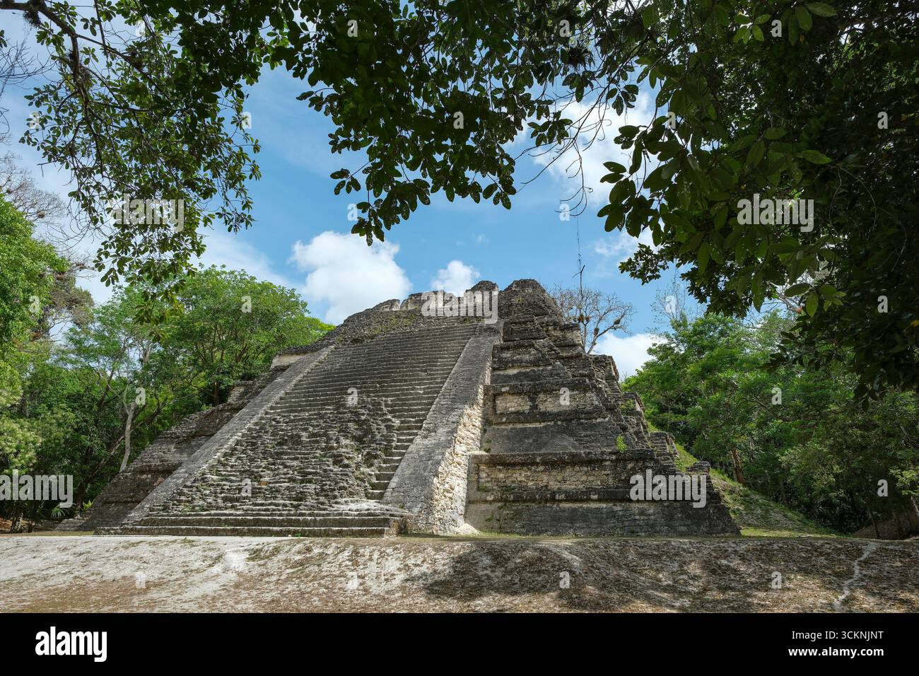 Flores, Guatemala - June 12, 2025: Lost World in Tikal, it is the ruins ...