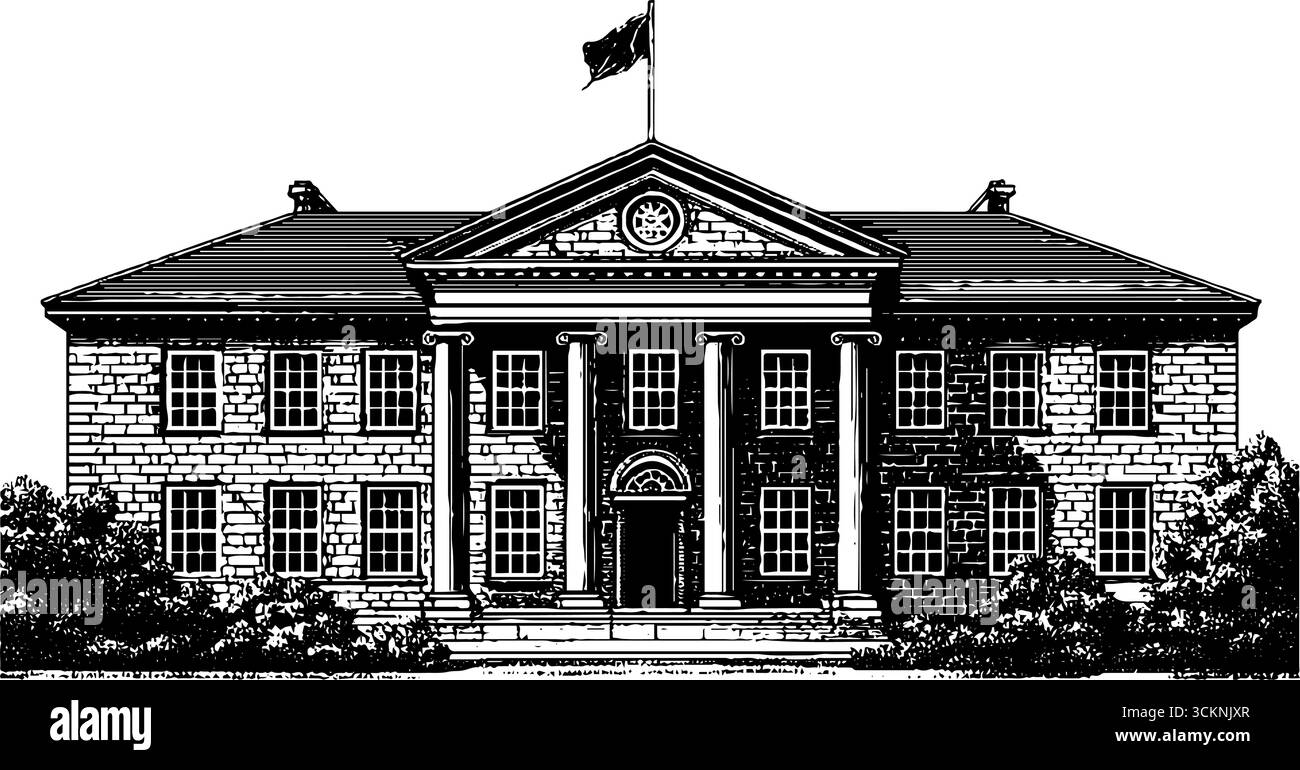 Georgian architecture Stock Vector Images - Alamy