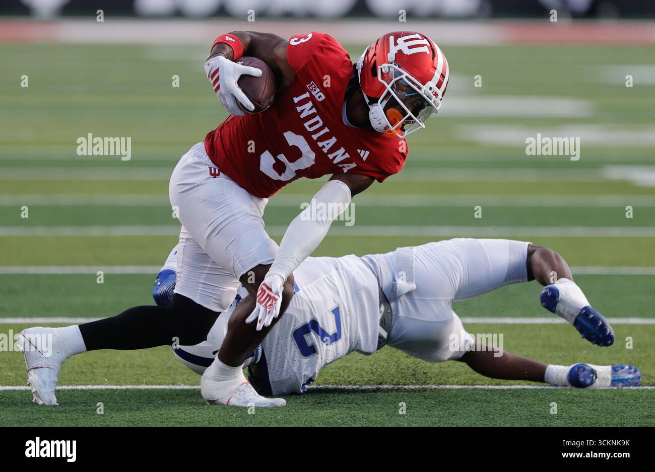 BLOOMINGTON, INDIANA – SEPTEMBER 12: Indiana Hoosiers wide receiver ...