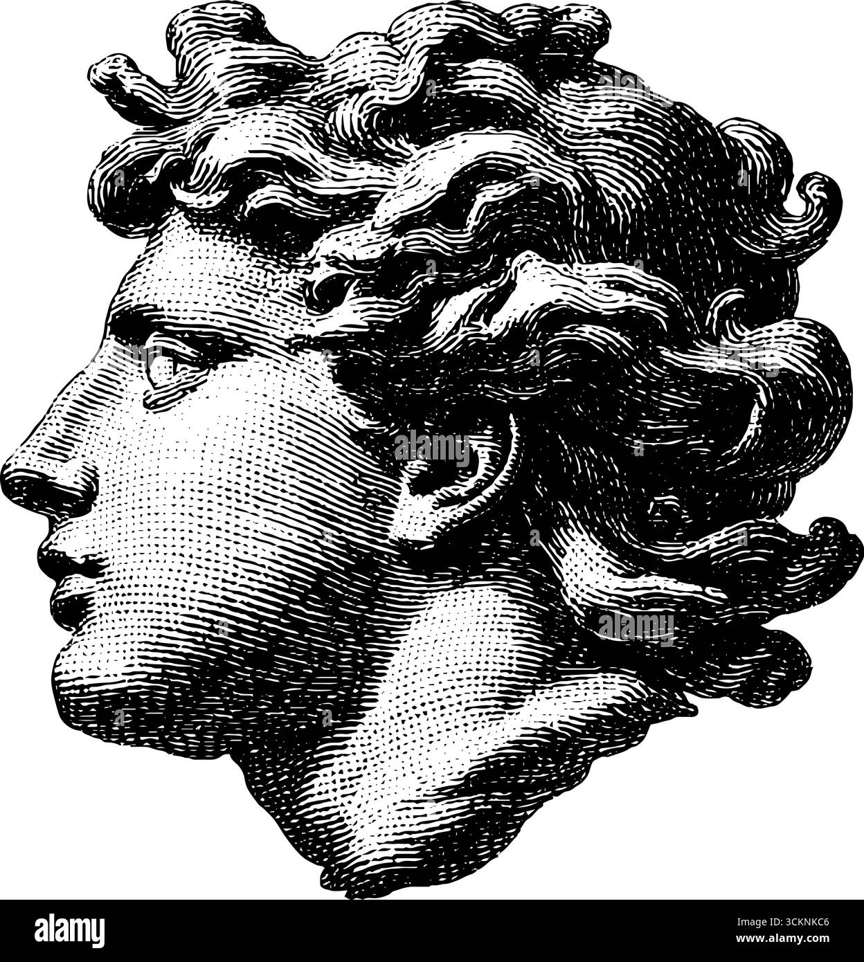 Sculpture art culture historic classical profile statue Cut Out Stock ...