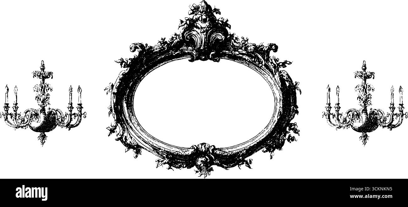 Ornate candle holders Stock Vector Images - Alamy