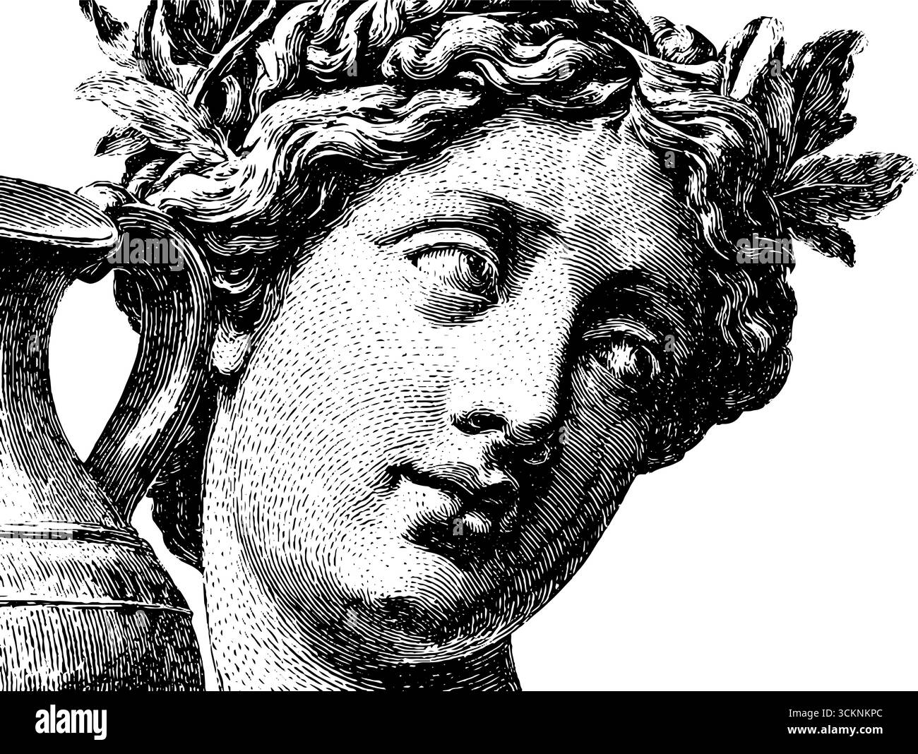 Roman nymph statue Stock Vector Images - Alamy