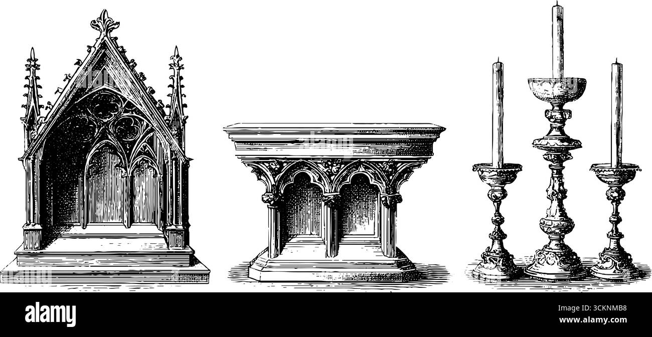 Gothic religious iconography Cut Out Stock Images & Pictures - Alamy