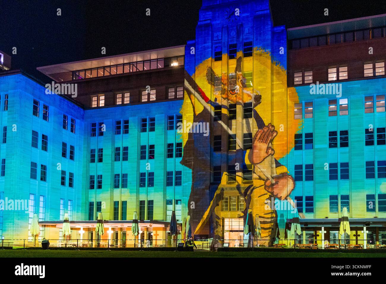 Illuminated Museum of Contemporary Art Australia Facade During Vivid ...