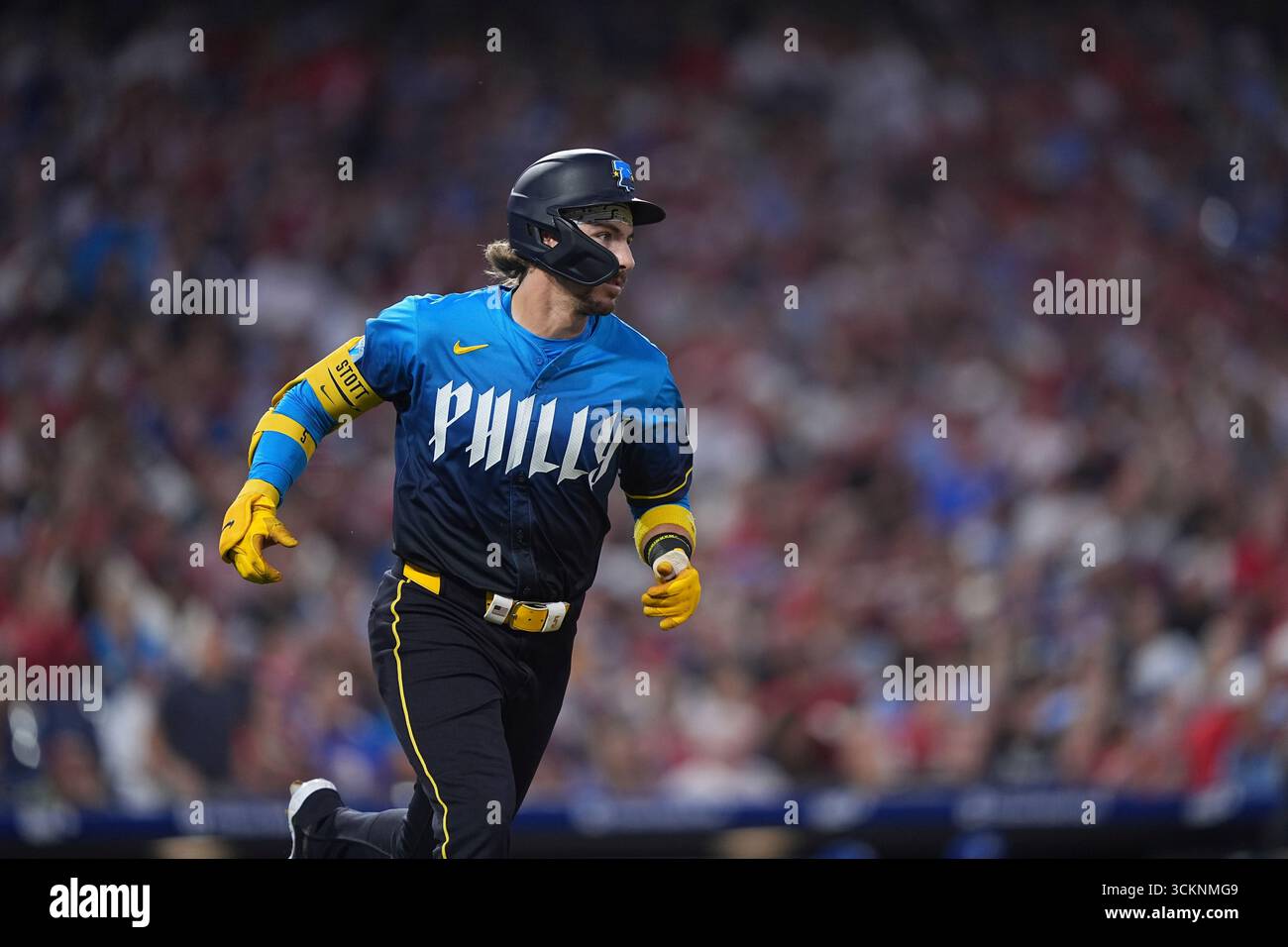 Philadelphia Phillies' Bryson Stott in action a baseball game, Friday ...