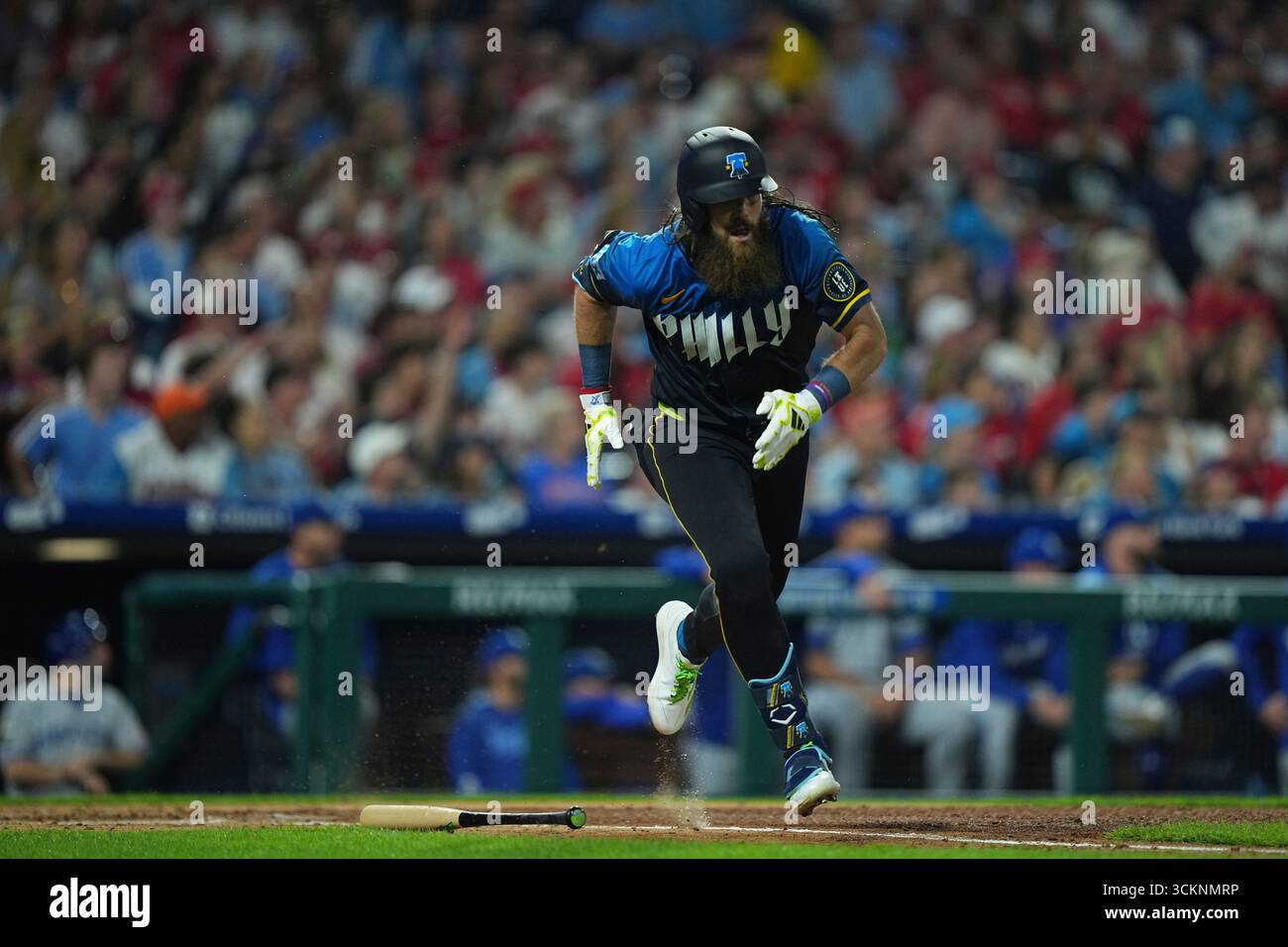 Philadelphia Phillies' Brandon Marsh in action a baseball game, Friday ...