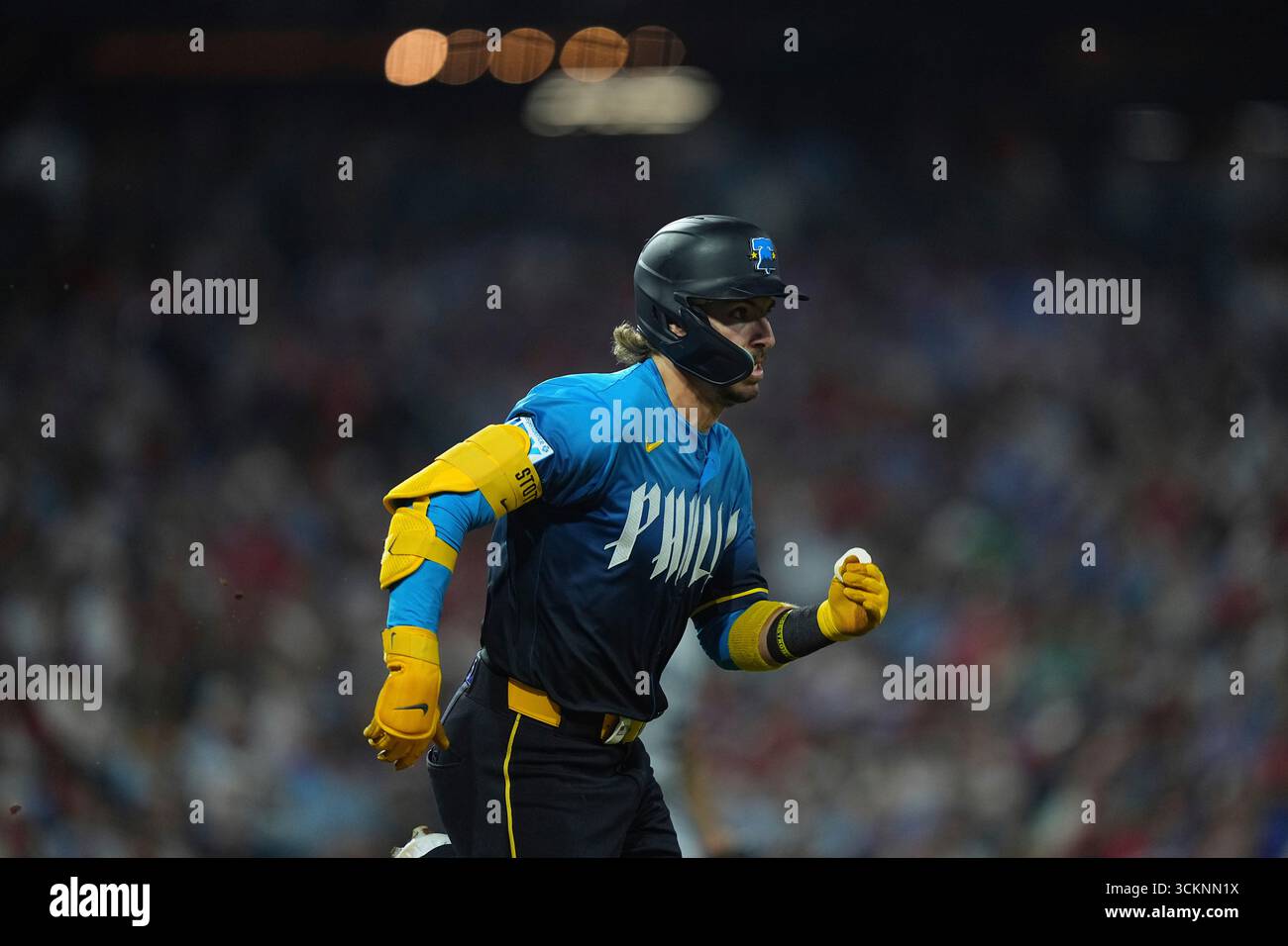 Philadelphia Phillies' Bryson Stott in action a baseball game, Friday ...