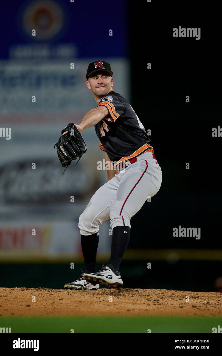 Rochester Red Wings pitcher Seth Shuman (25) during an MiLB ...