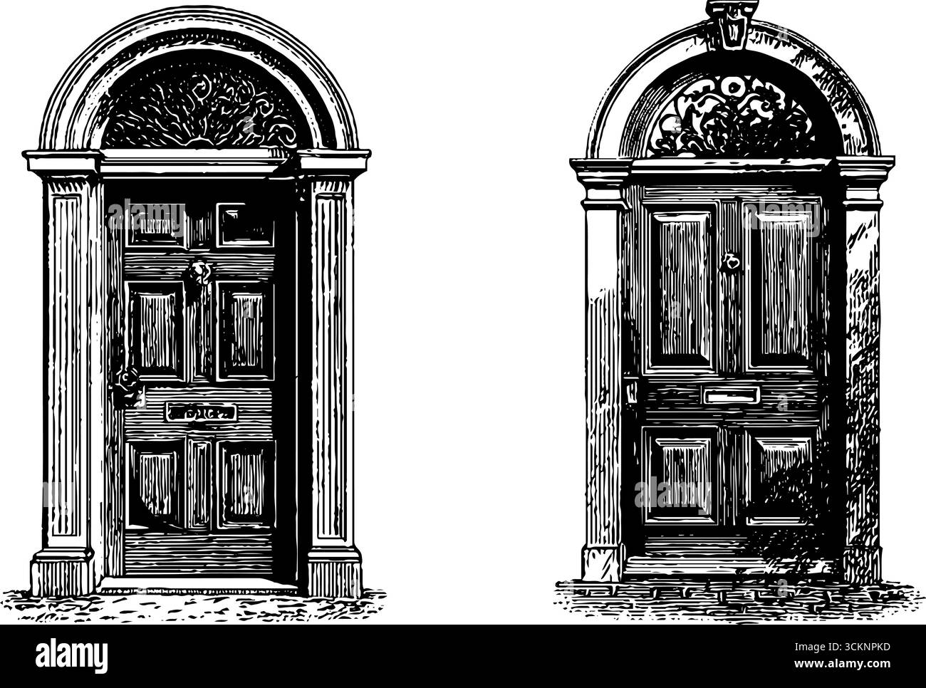 Victorian architecture door Cut Out Stock Images & Pictures - Alamy
