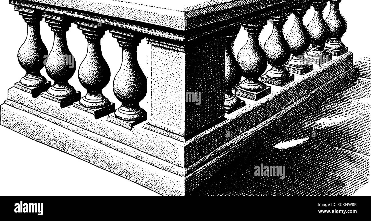 House stairs railing Stock Vector Images - Alamy