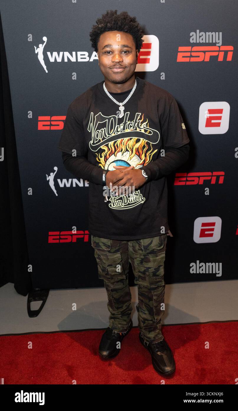 Jalyn Hall attends House of ESPN: Celebrating the Fashion Icons of the ...