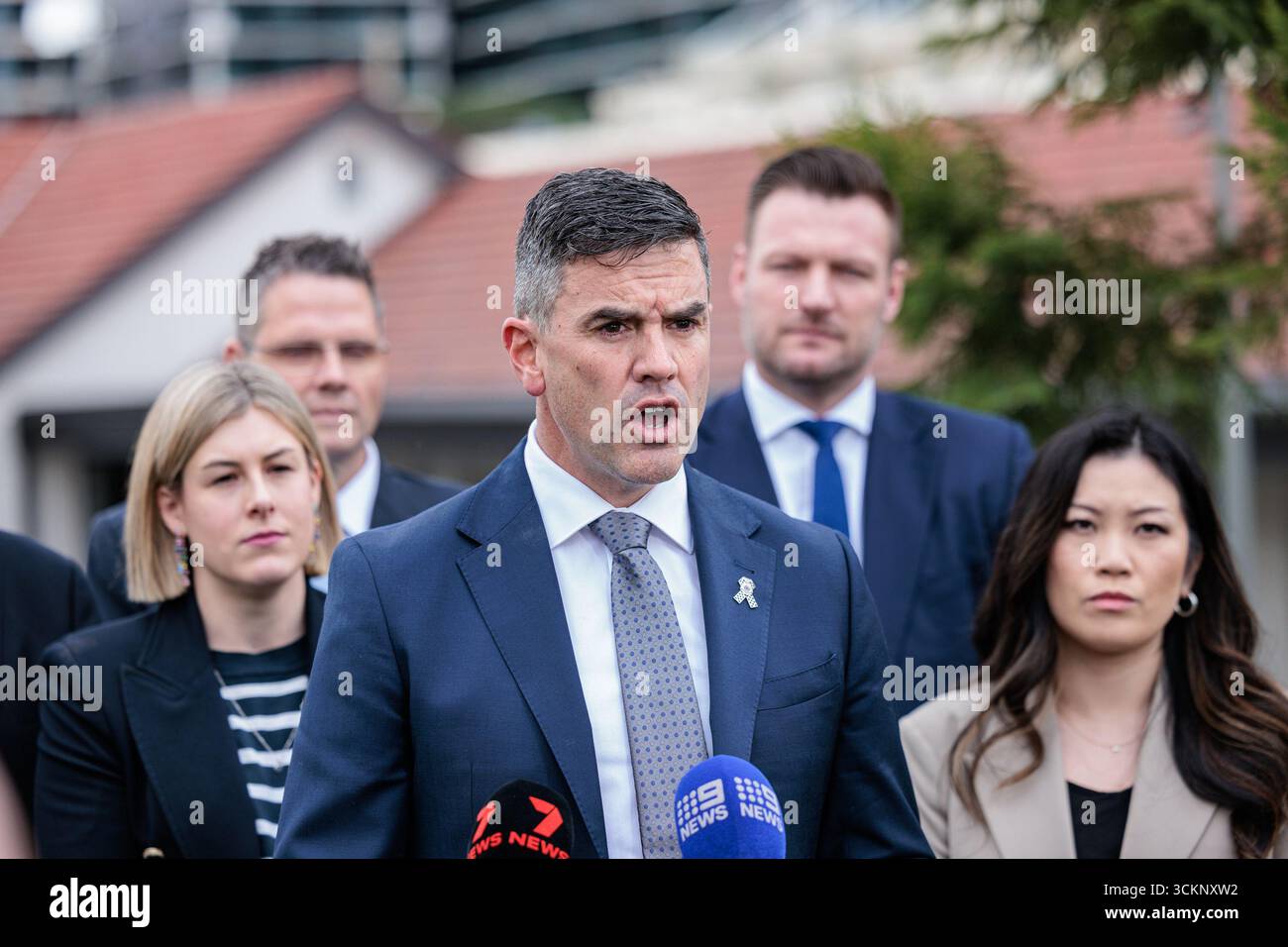 Brad Battin MP Leader of the Victorian opposition , press conference ...