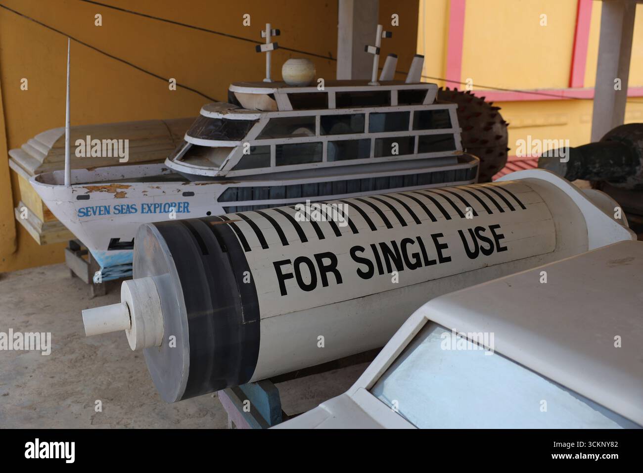 Fantasy coffins crafted by Nicholas and his family are displayed at ...