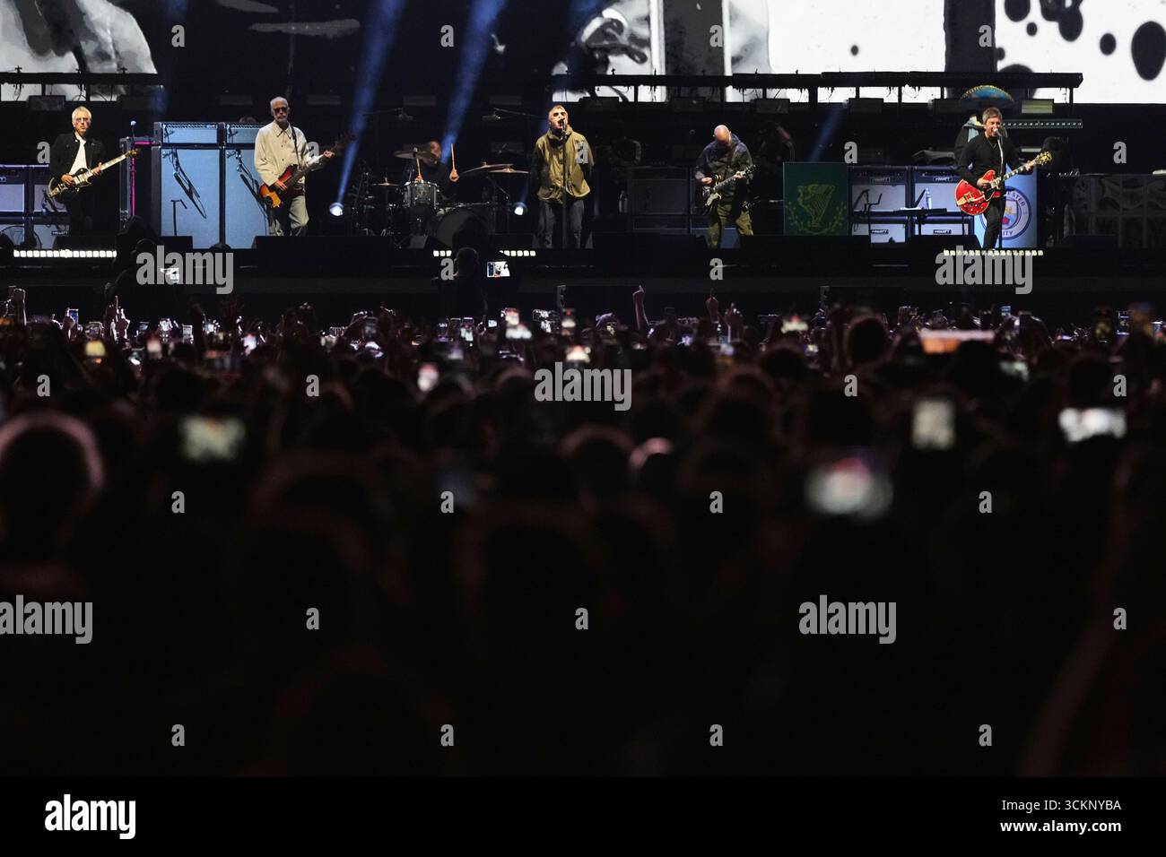 Oasis performs during their world tour in Mexico City, Friday, Sept. 12 ...
