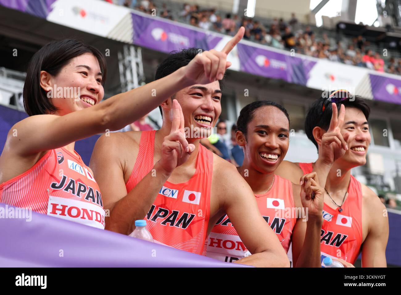 (L-R) Nanako Matsumoto, Takuho Yoshizu, Abbygail Fuka Ido, Kenki Imaizumi (JPN), SEPTEMBER 13 ...