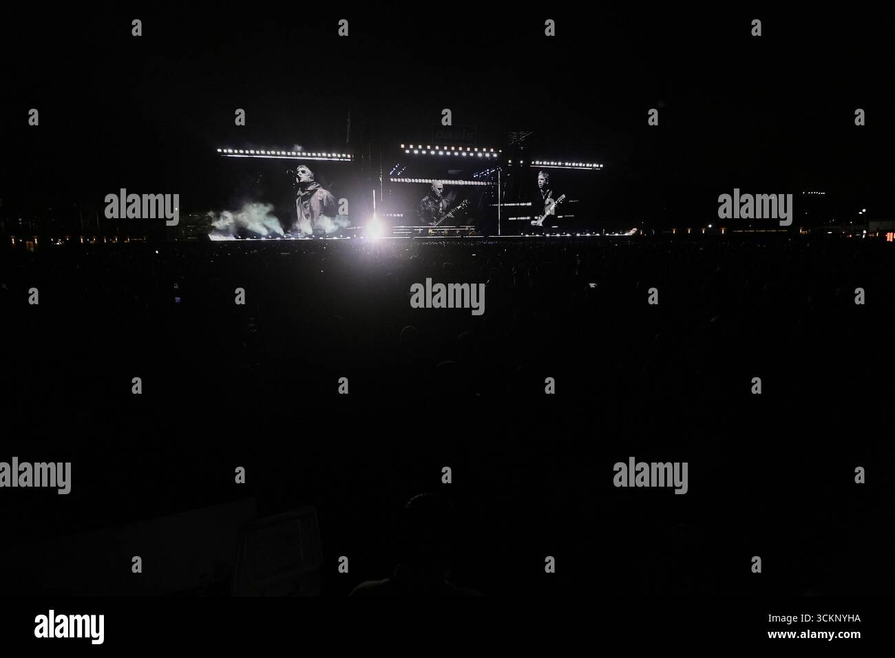 Oasis performs during their world tour in Mexico City, Friday, Sept. 12 ...