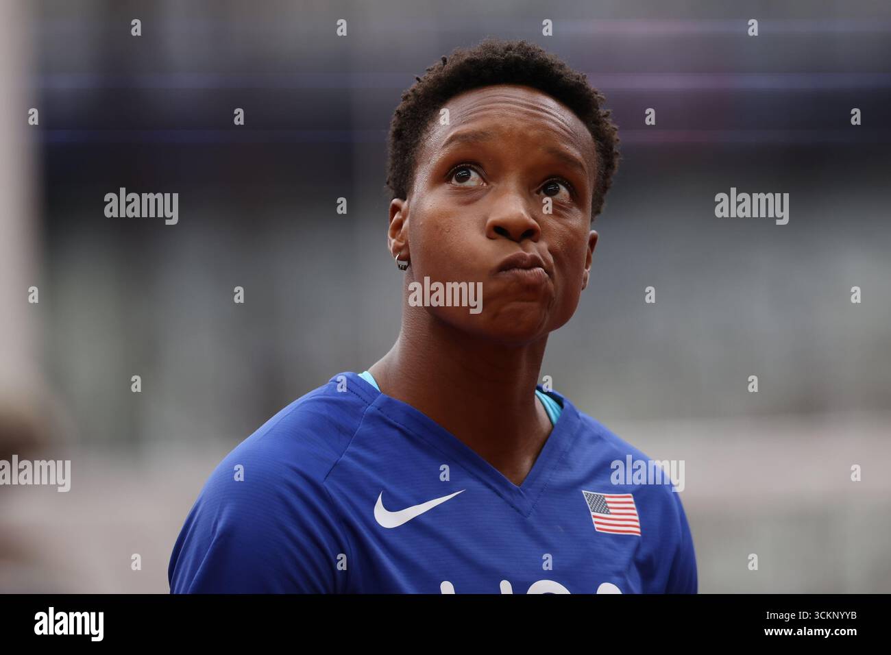 Gabi Jacob (USA) competes in the Women's Discus Qualifying Group A ...