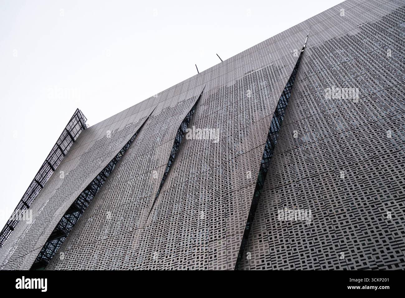 Contemporary facade design showcasing intricate geometric patterns and ...