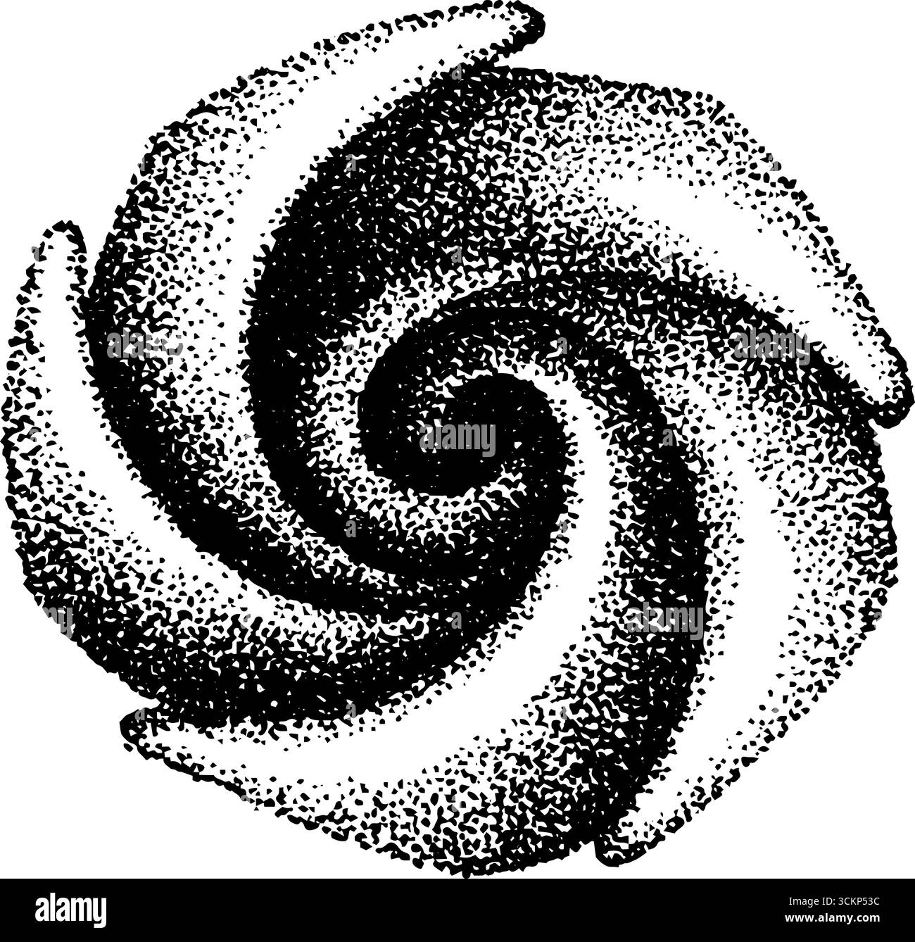 Intricate stippling ink artwork with hypnotic swirling design for ...
