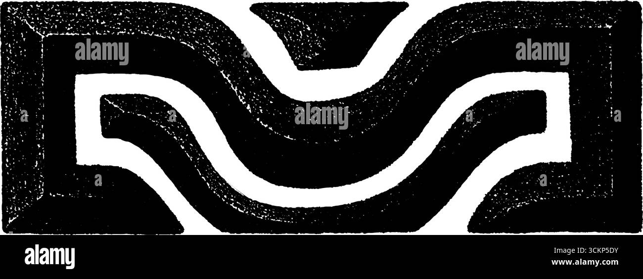 Neo folk art aztec tribal design in black and white for decorative ...