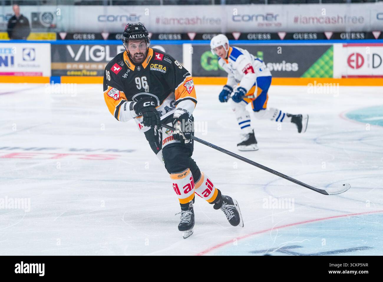 12/09/2025, Porza, Cornèr Arena, NL: HC Lugano - EV Zug, #96 Brendan ...