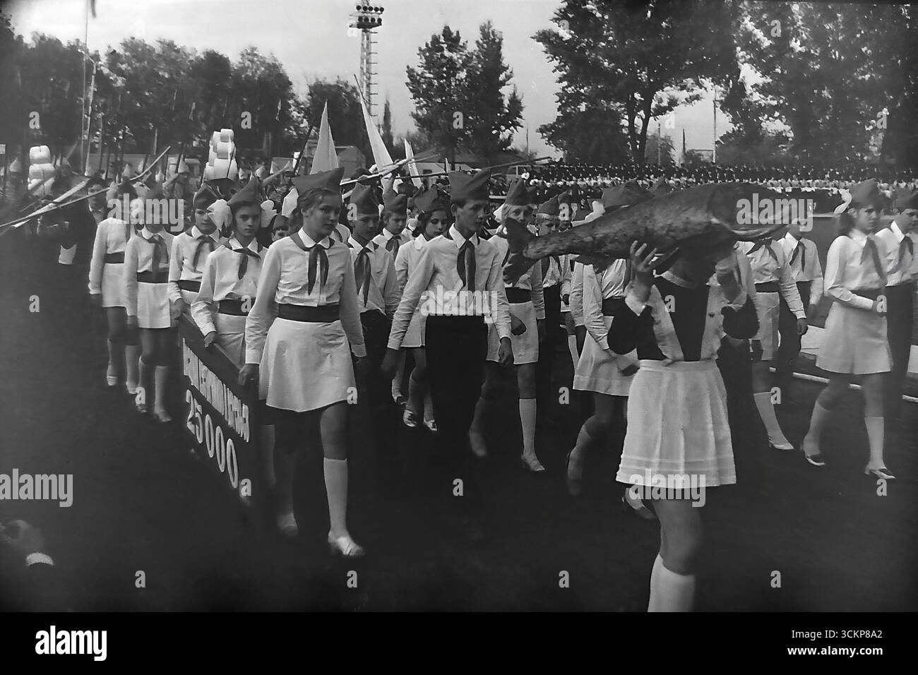 Scenes from the grand parade at Khimik stadium celebrating the 300th ...