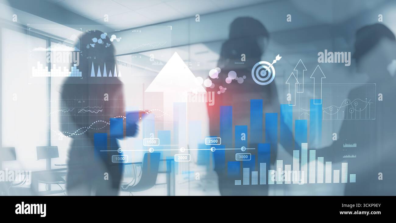 Financial charts and diagrams on abstract finance background Stock ...