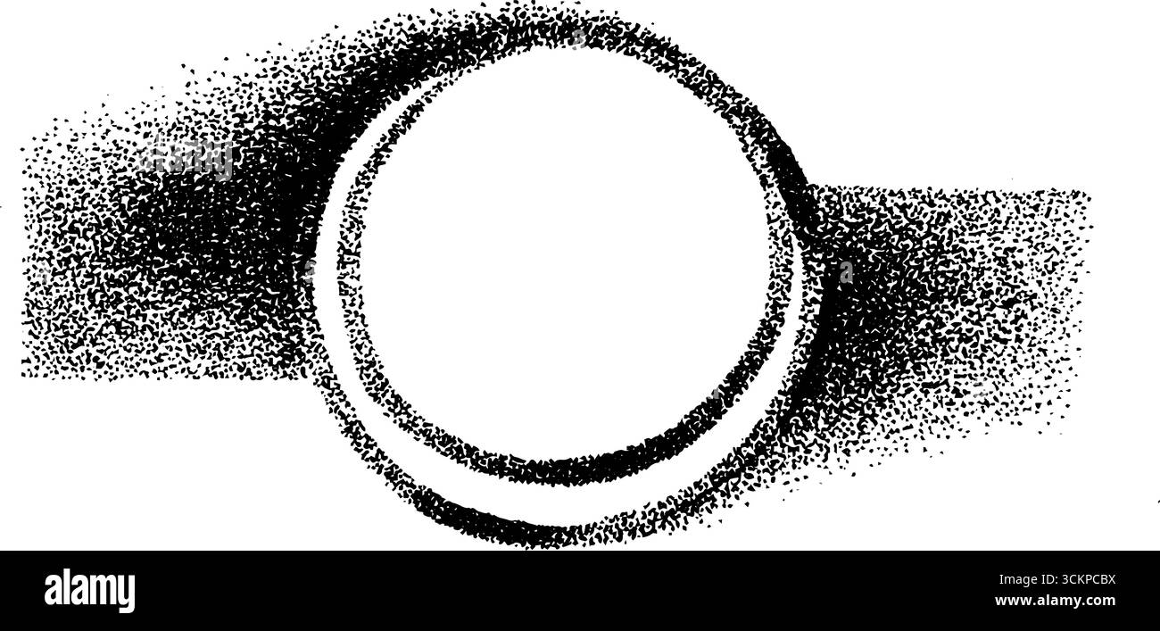 Intricate stippling ink art featuring circular design Stock Vector ...
