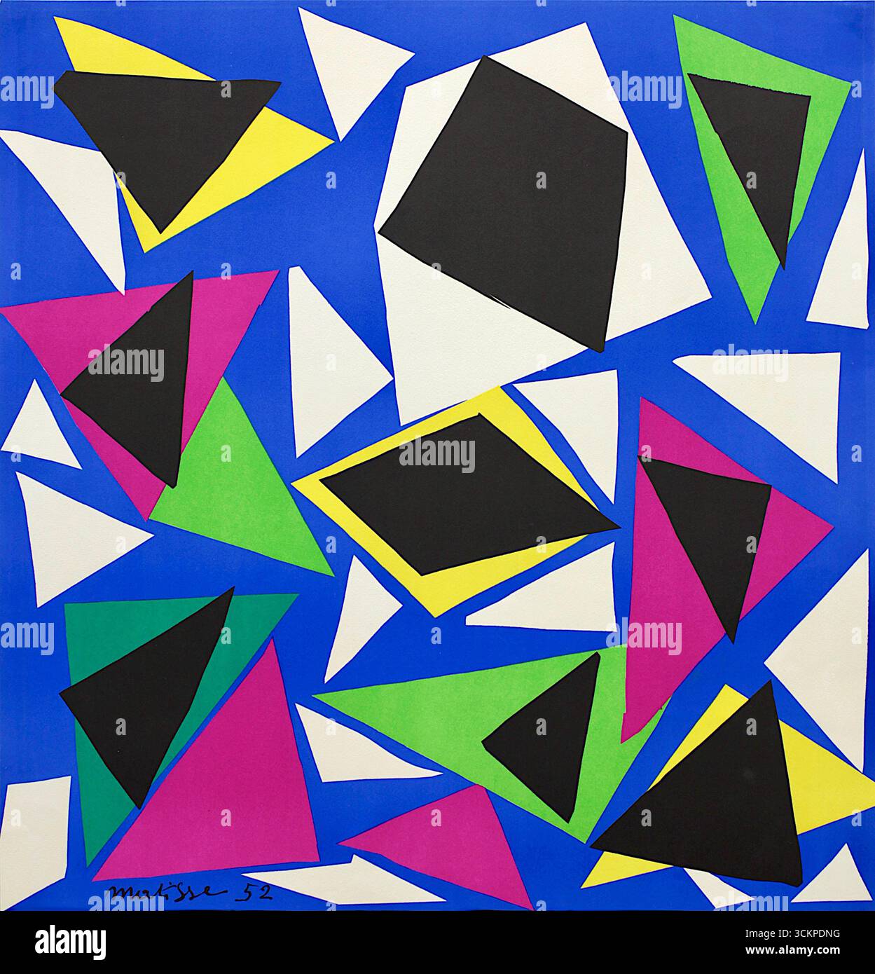 Henri Matisse - Exhibition poster of cut-out gouaches - 1952 Stock ...