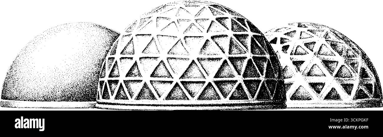 Detail of geodesic dome Stock Vector Images - Alamy