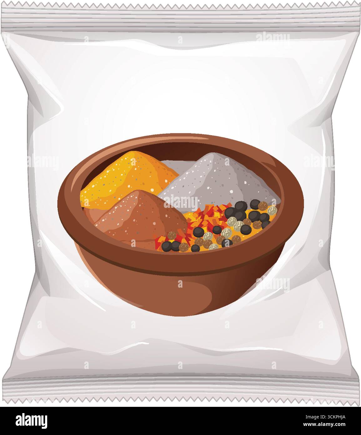 Asian spice selection Stock Vector Images - Alamy