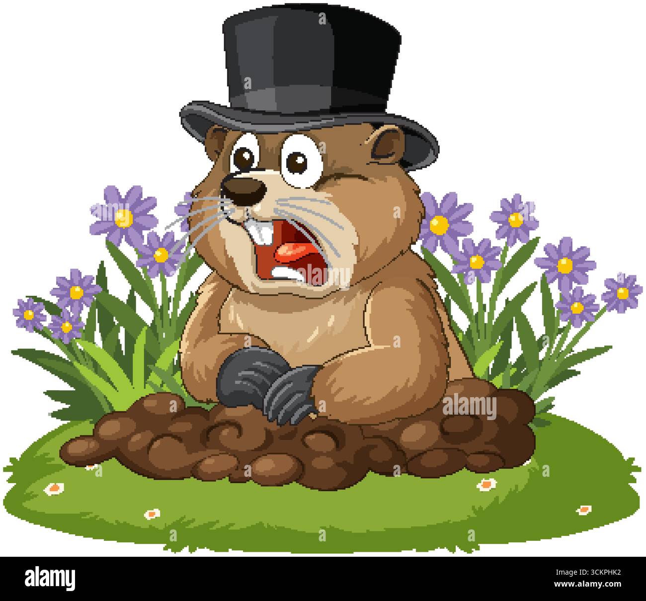 Shocked groundhog Cut Out Stock Images & Pictures - Alamy