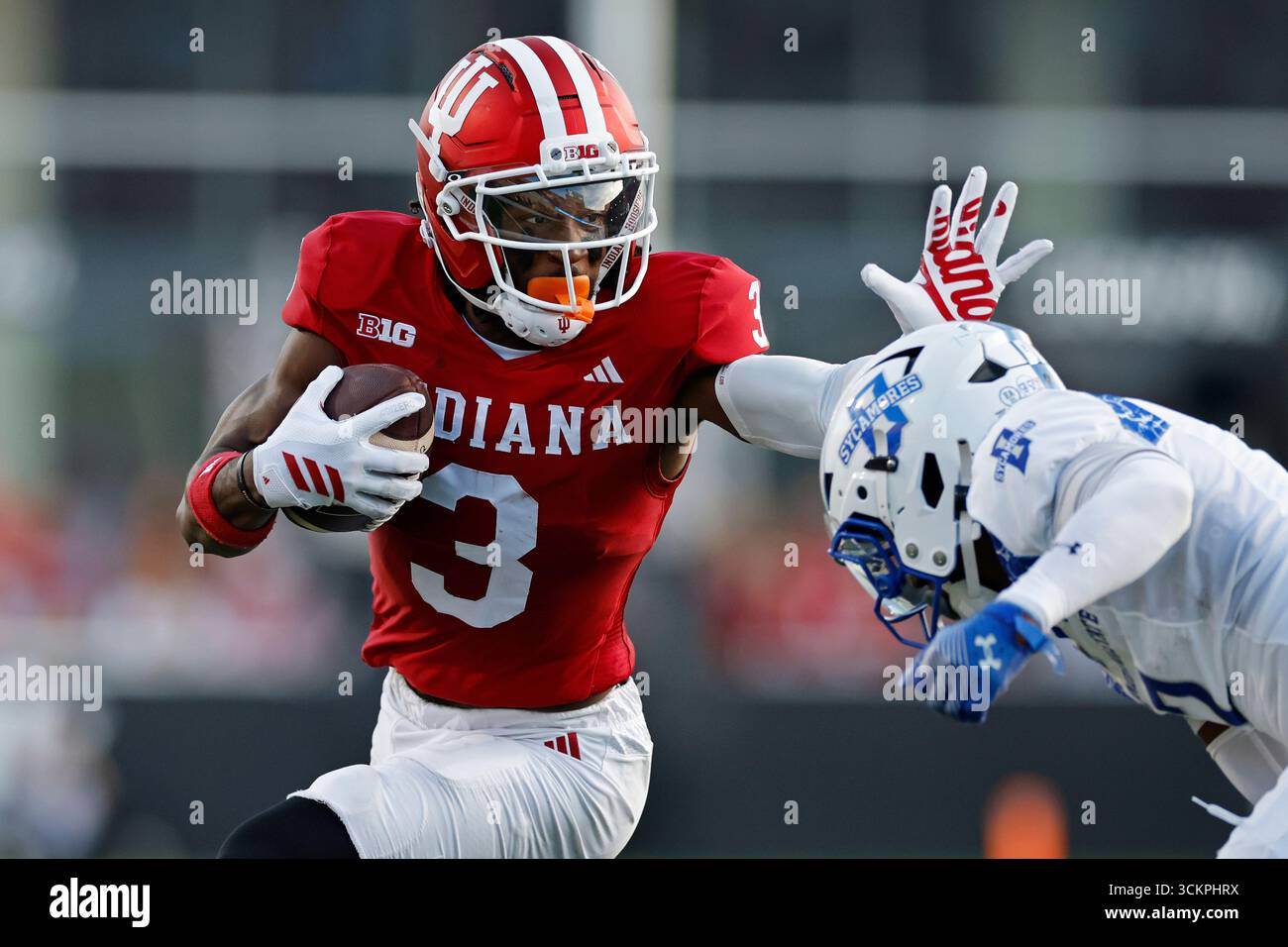 BLOOMINGTON, IN - SEPTEMBER 12: Omar Cooper Jr. #3 of the Indiana ...