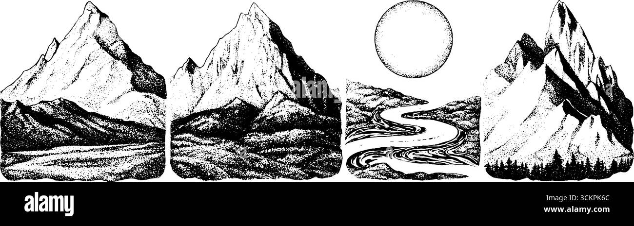 Peak zen Stock Vector Images - Alamy