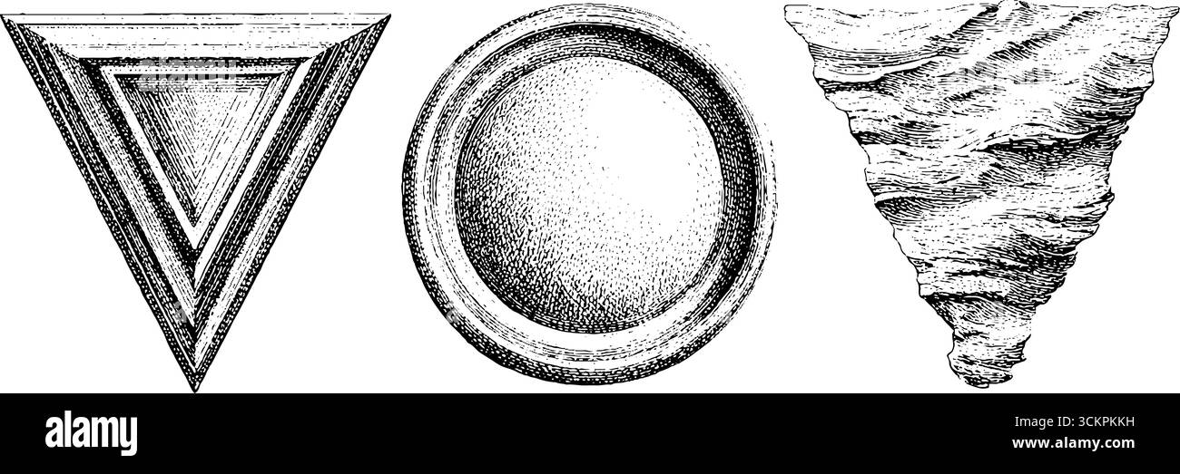 Geometric shapes with diagonal offset grid and rotated parallelograms ...