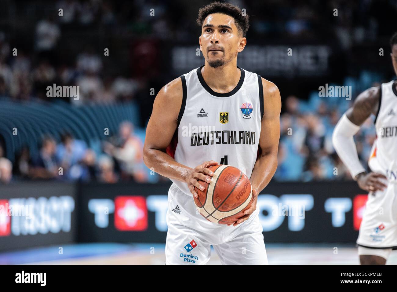 Maodo Lo of Germany seen in action during the final phase of the FIBA ...
