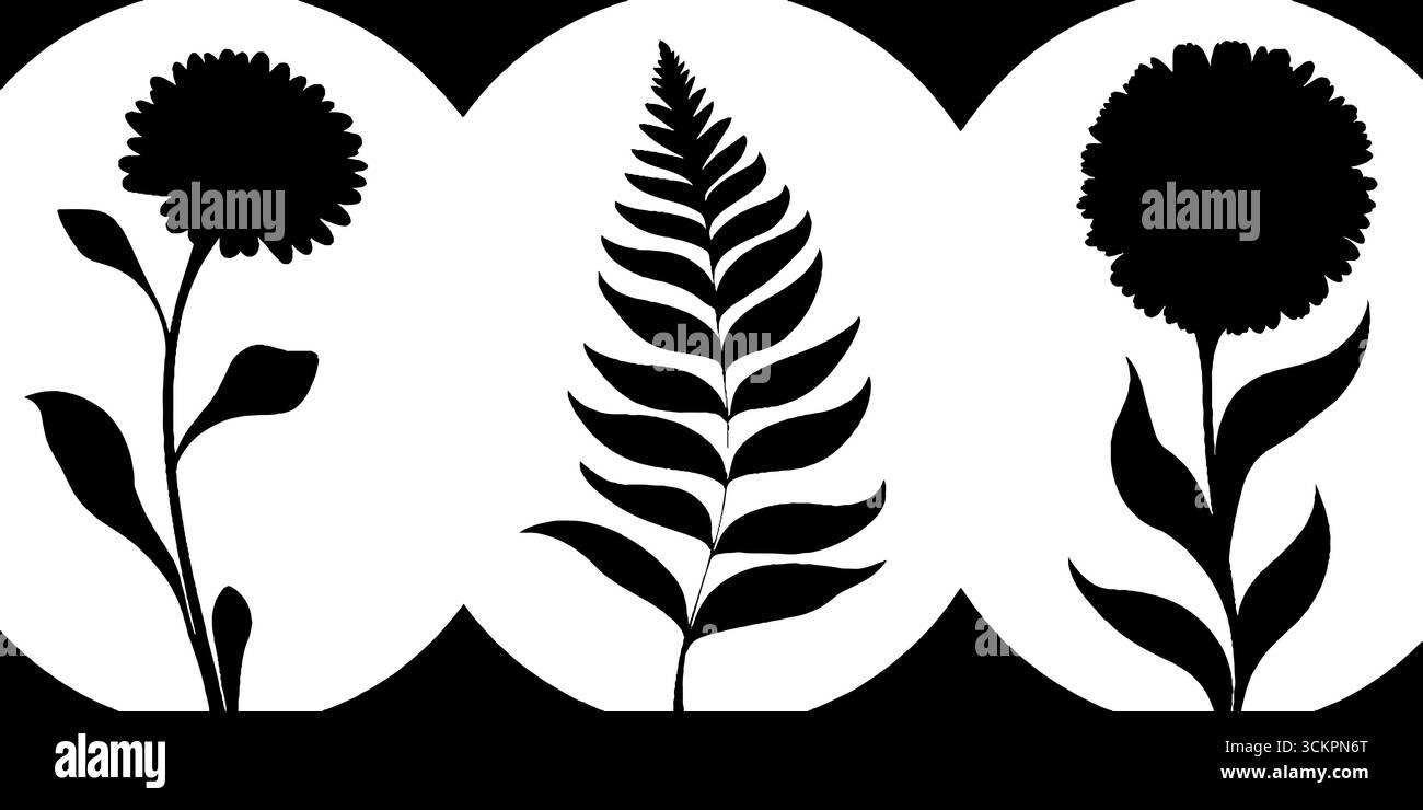 Abstract botanical wave patterns hi-res stock photography and images ...