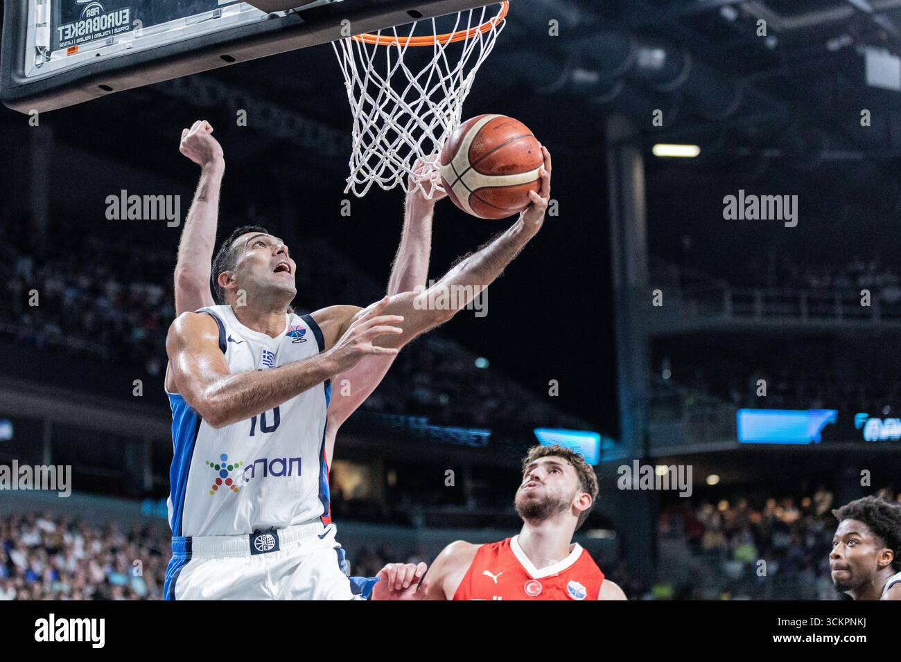 Kostas Sloukas of Greece seen in action during the semifinal of the ...