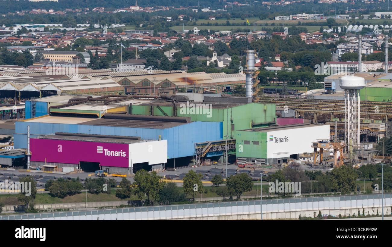 Dalmine, Province of Bergamo, Italy, September, 7, 2025: factory of ...