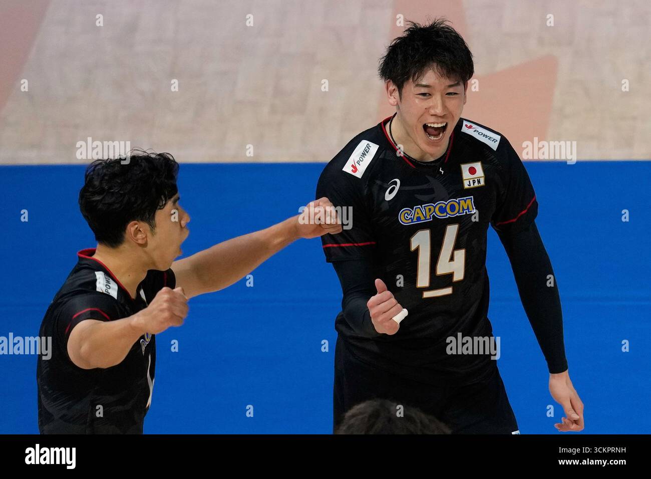 Yuki Ishikawa of Japan celebrate after scoring during their pool phase ...
